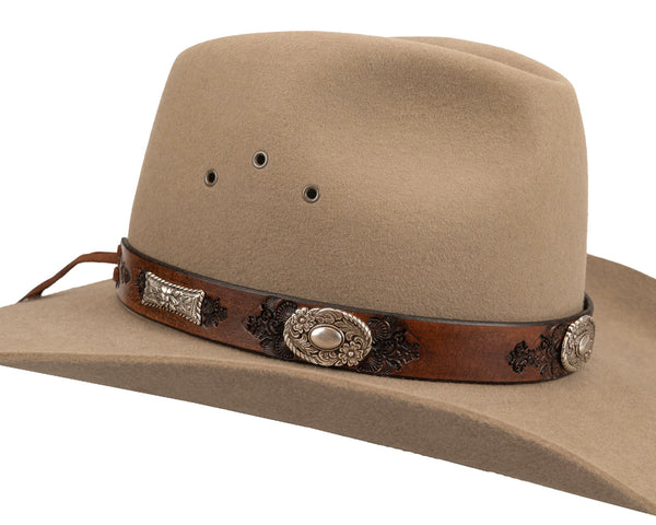 Traditional Western Hat Band | Mixed Conchos - The Hattery