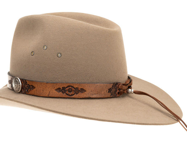 Traditional Western Hat Band | Circular Conchos - The Hattery