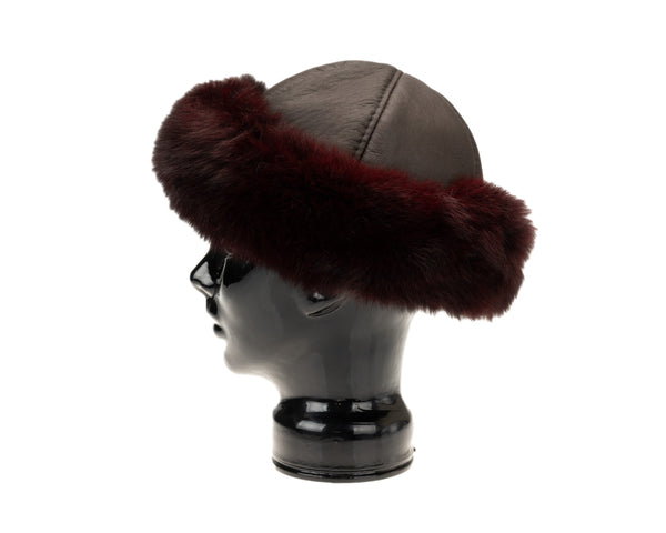 Classic Ruby Fur Hat | Dark Brown Crown - The Hattery